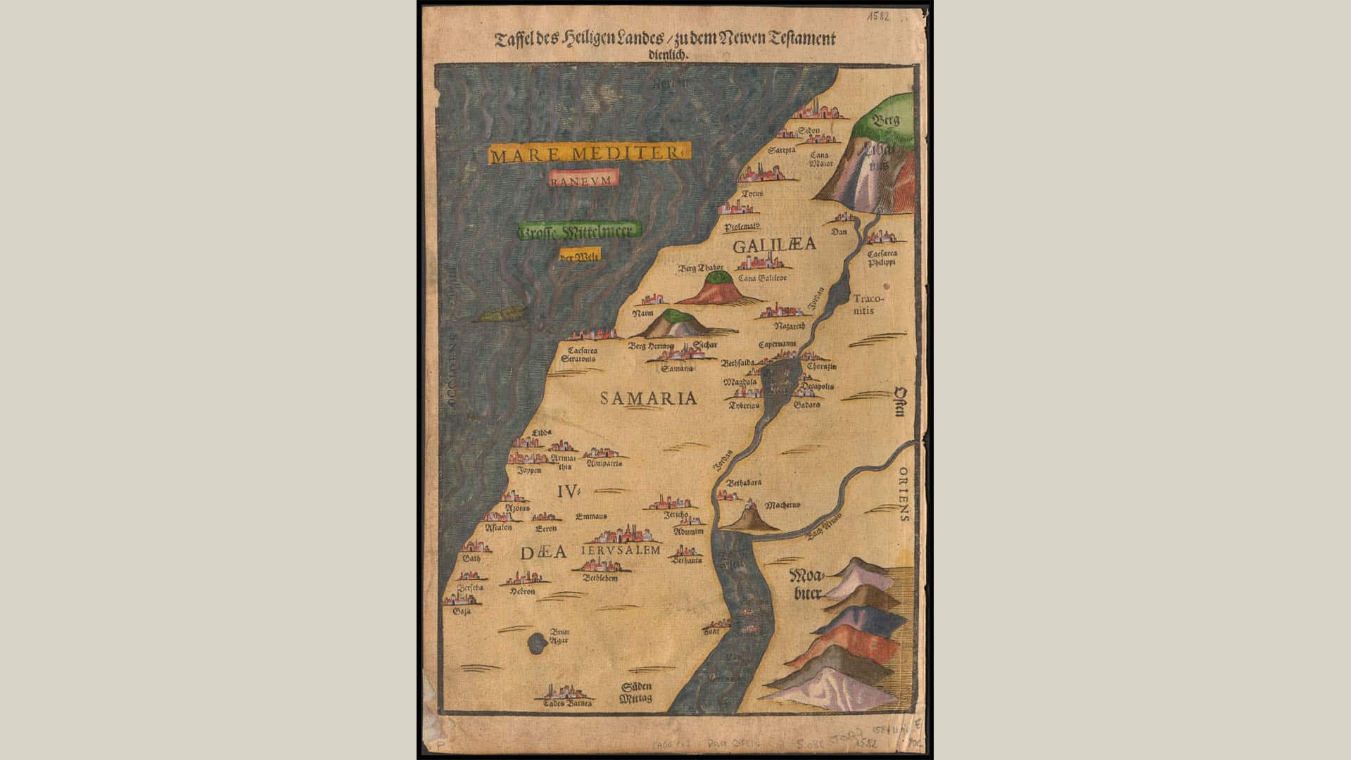 Alte Karten des Landes Israel - Israelnetz